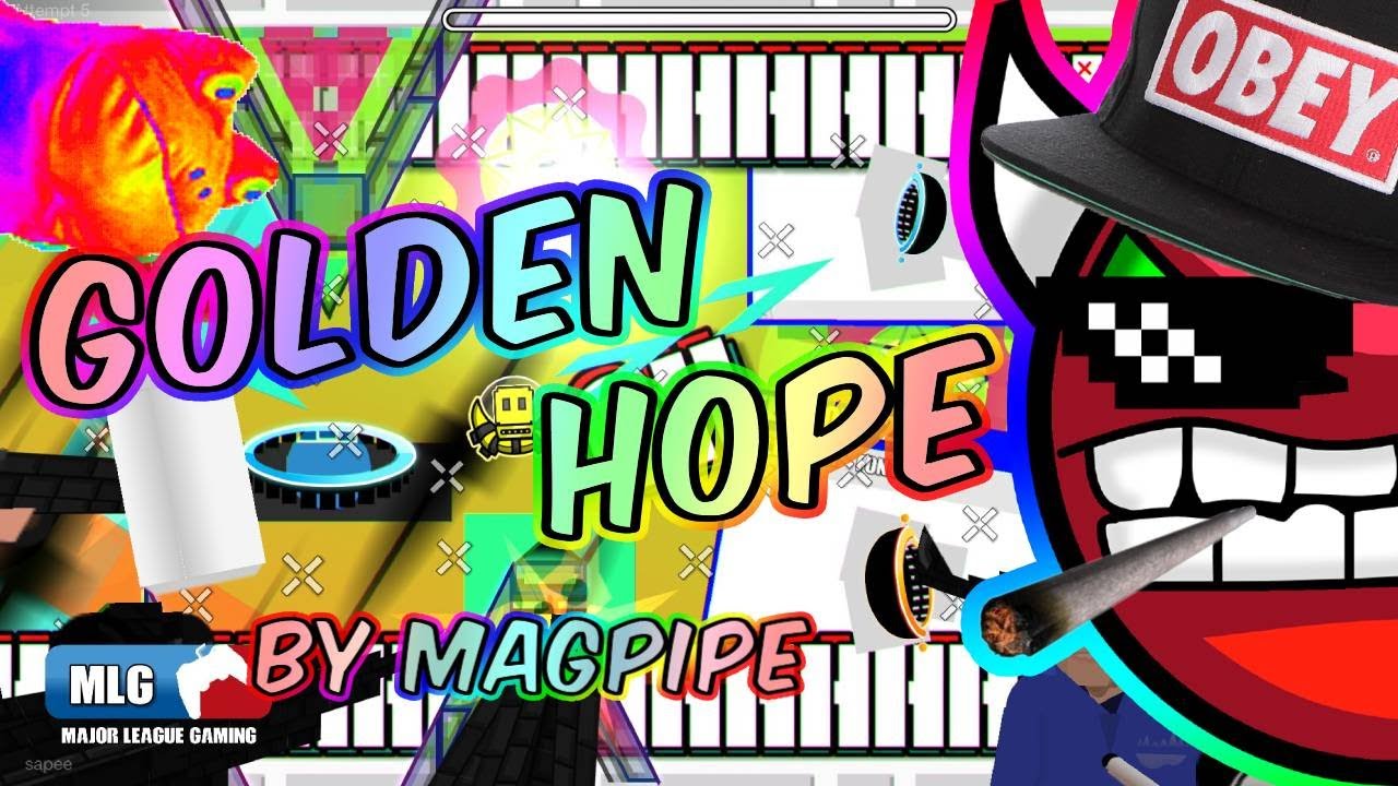 (MLG Demon) "Golden Hope" 100% by Magpipe | Geometry Dash ...