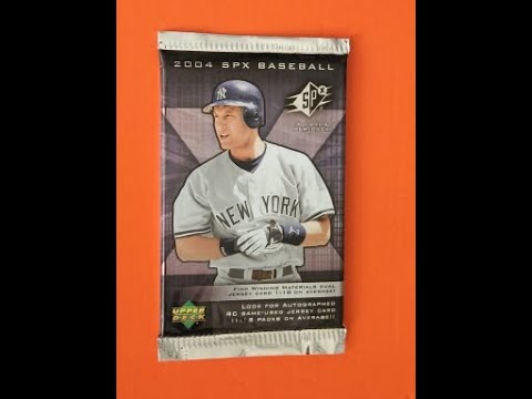 2004 UPPER DECK SPx DEREK JETER HOBBY baseball pack with TODD HELTON ...
