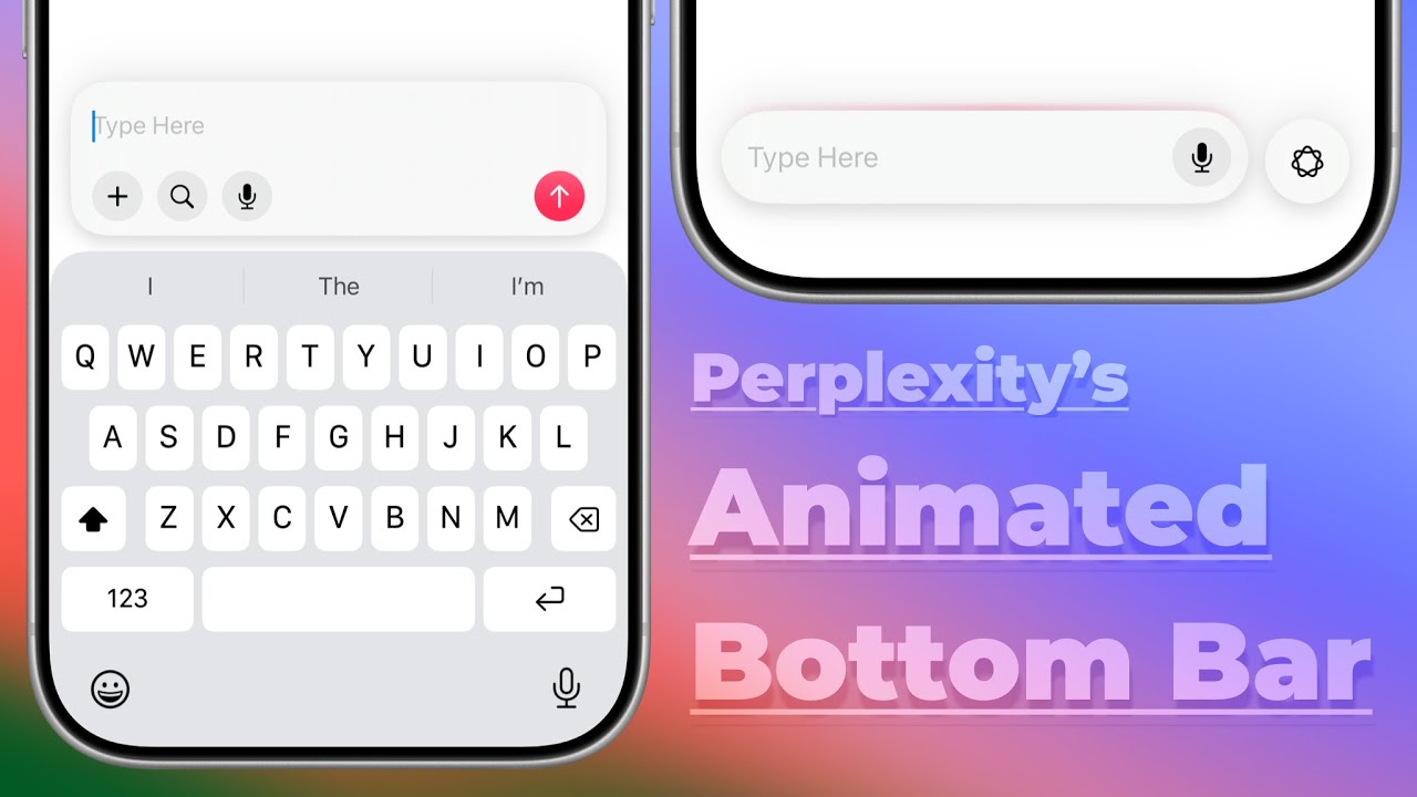 Perplexity App's Animated Bottom Bar Using SwiftUI | Xcode - YouTube