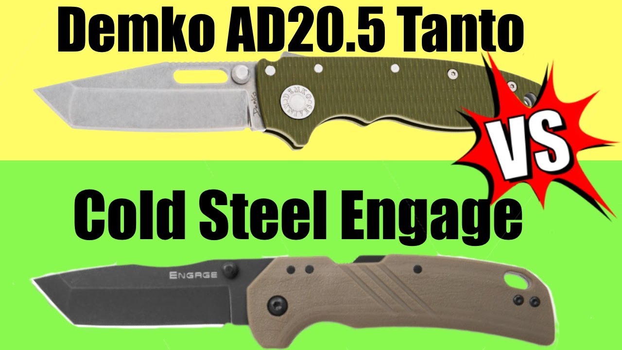 Demko AD20.5 Vs Cold Steel Engage - YouTube