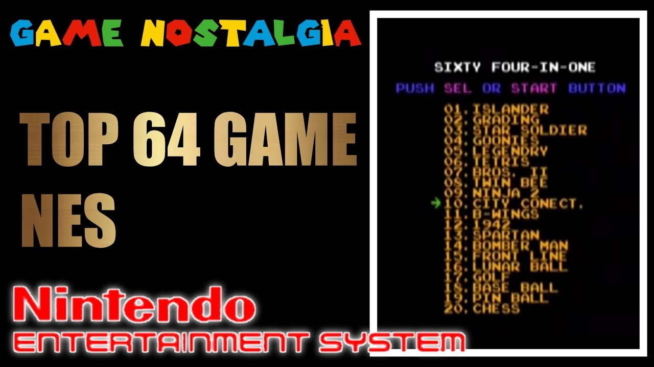 Nes 64 in 1 Games Playing Best Nintendo Games - YouTube