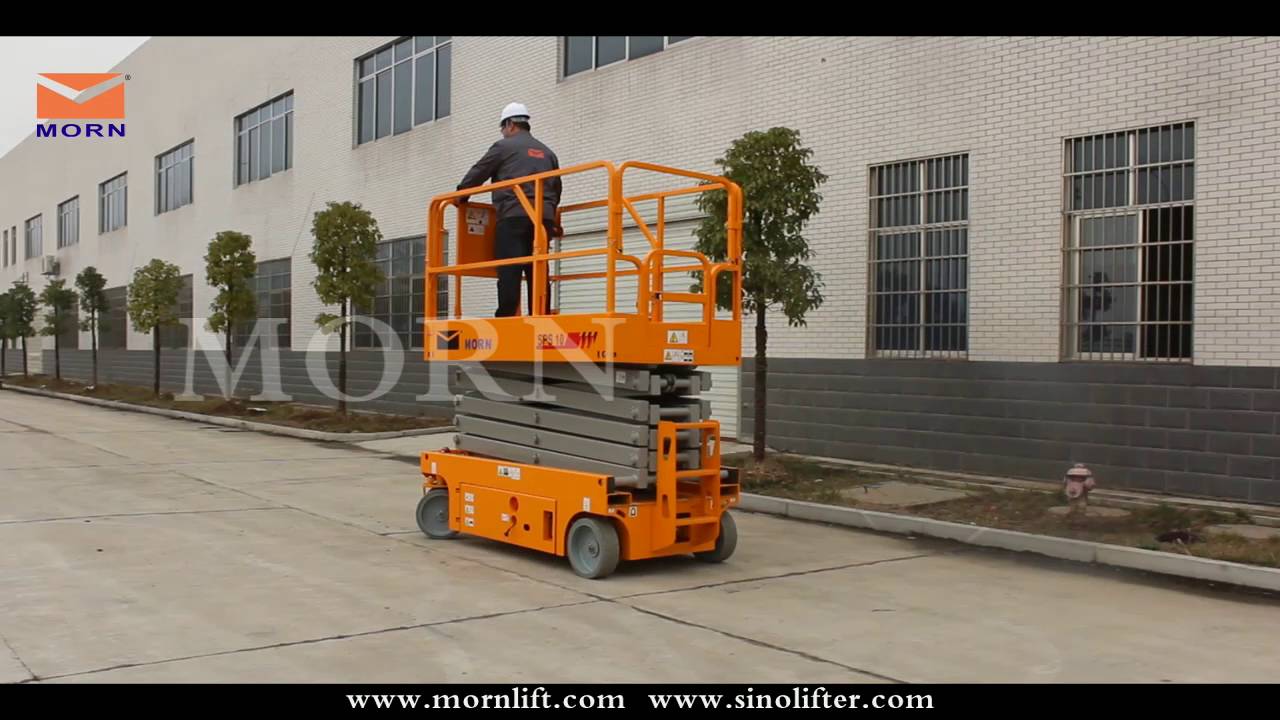 Movie of Electric Self-Propelled Scissor Lift Moving in MORN®LIFT ...