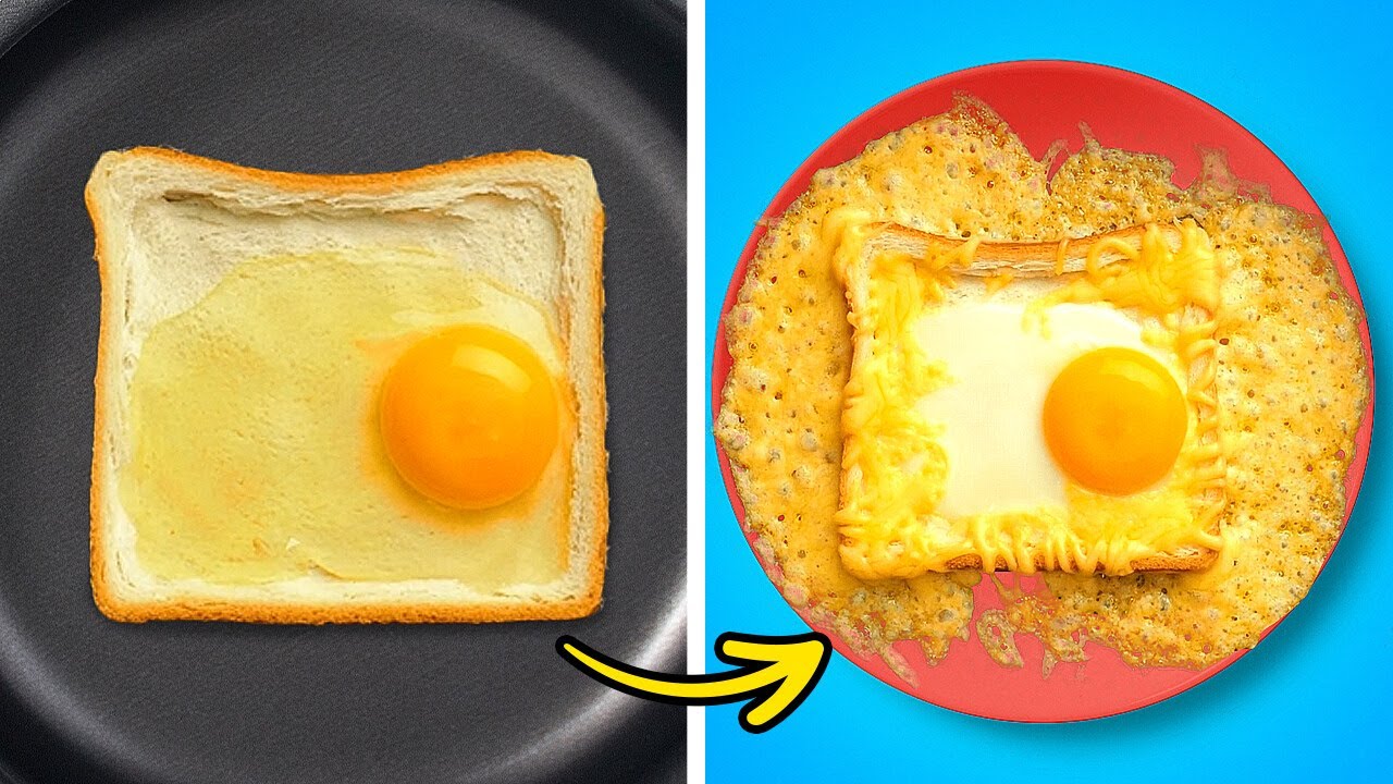 Useful Egg Hacks, Simply Delicious Cooking Ideas With Eggs & Toast And ...