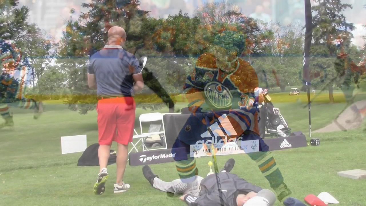 TODD KEIRSTEAD & DRAKE CAGGIULA, the human Golf Tee - YouTube