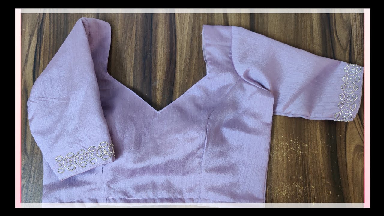 princess cut blouse cutting & stitching| back hook blouse| 34" princess ...