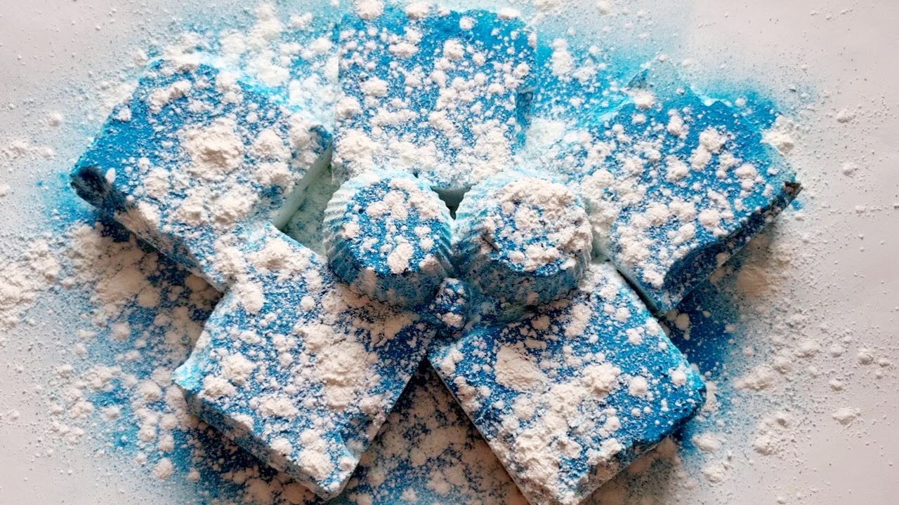 Blue Reformed Gym Chalk Blocks topped with cornstarch 💛 Anxiety ...