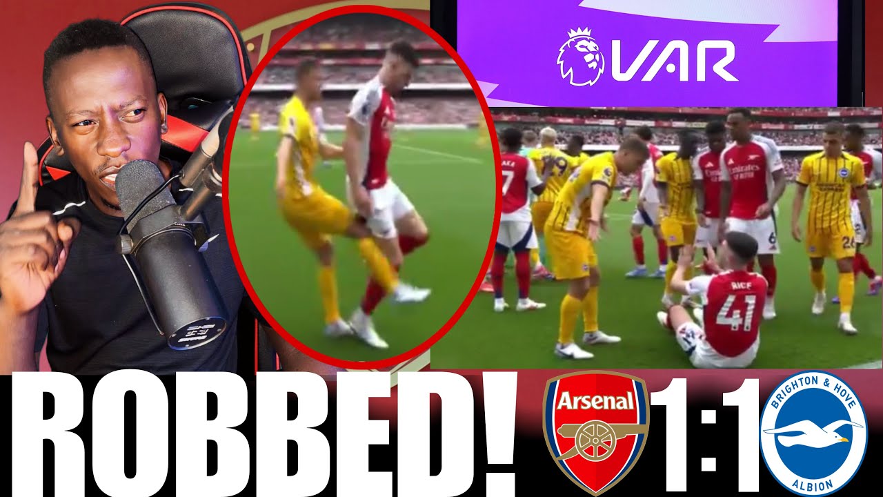 ROBBED! Furious Over Rice's Controversial Red Card| VARControversy ...