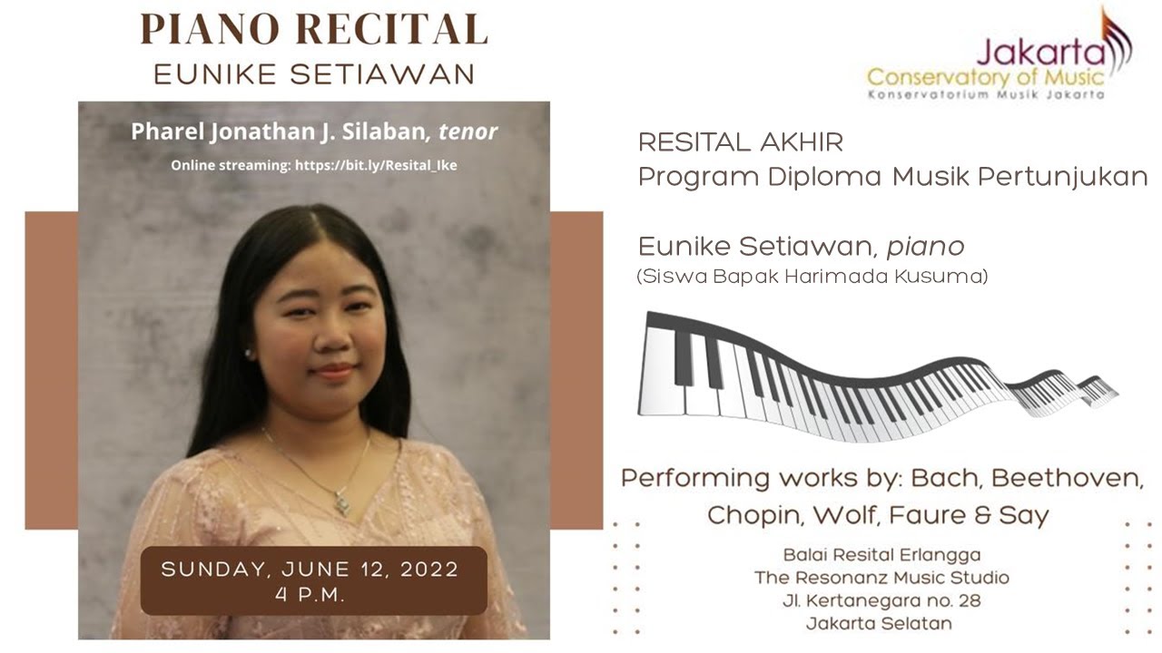 Piano Recital - Eunike Setiawan - YouTube