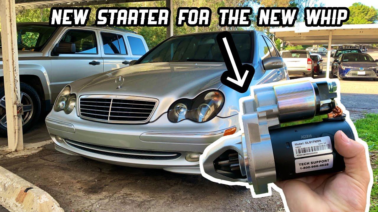 How To Replace The Starter Of A 2004 Mercedes W203 C230k | Marlene The ...