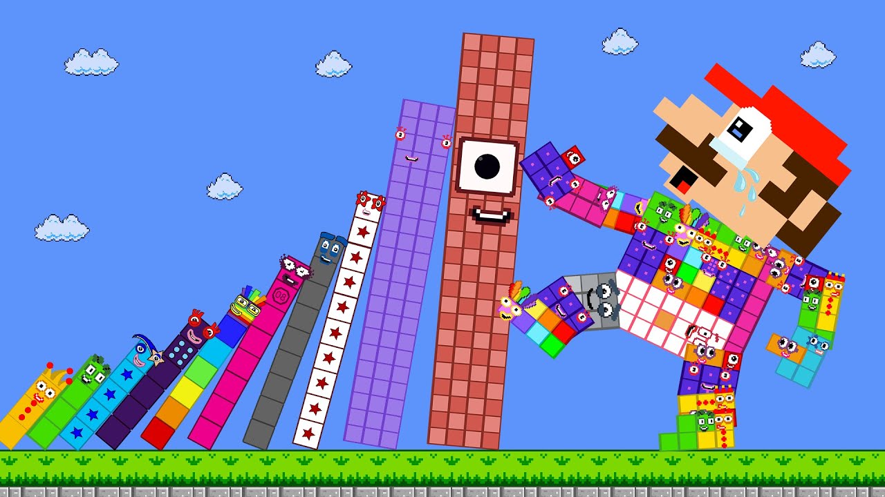Mario Block vs the Biggest and Tallest Number 1 to 1,000,000,000 | SAD ...