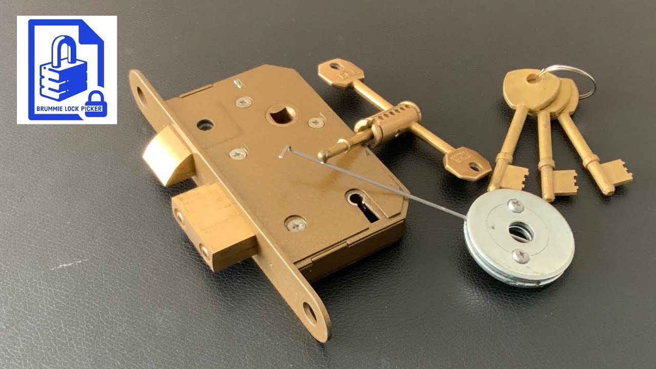 (259) Merchant Hardware 5 Lever Curtain Sided Mortice Sash Lock picked ...