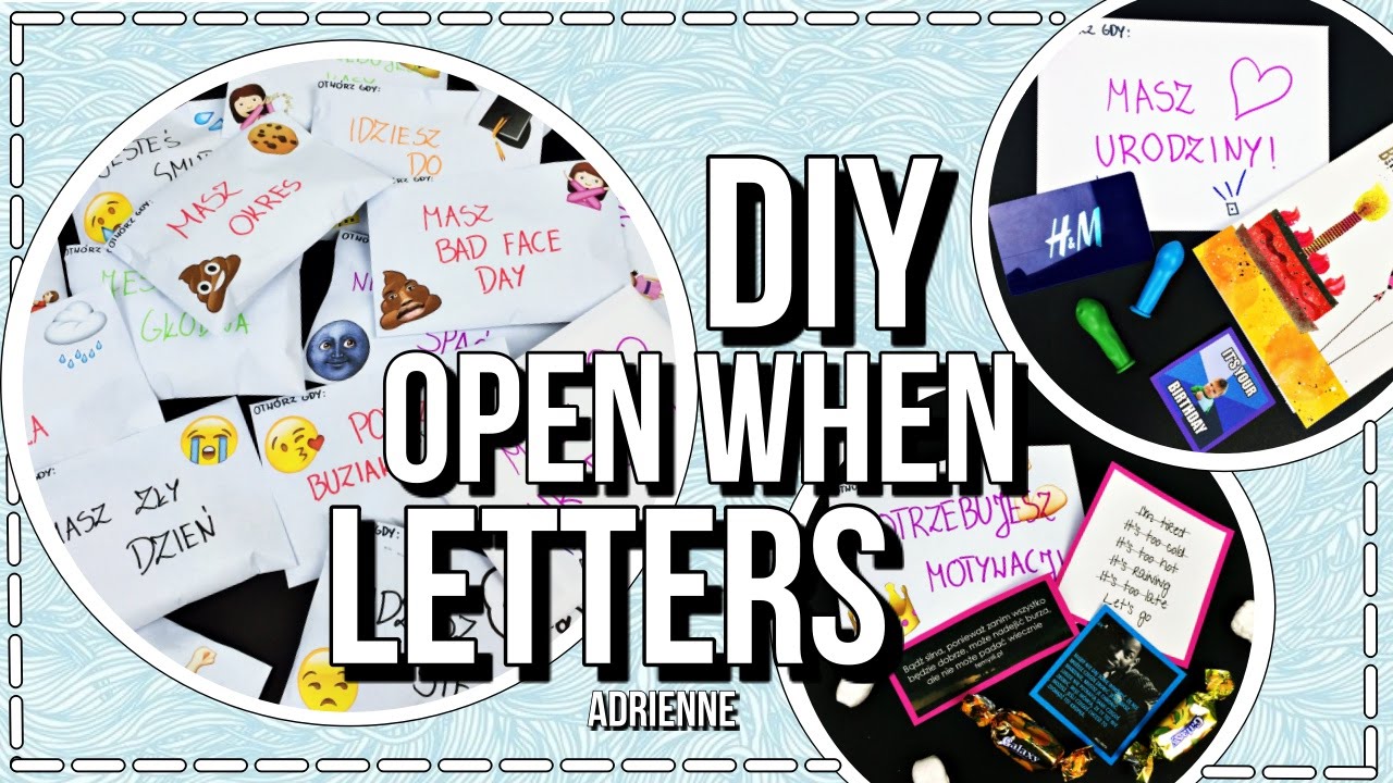 DIY: OPEN WHEN LETTERS! - YouTube