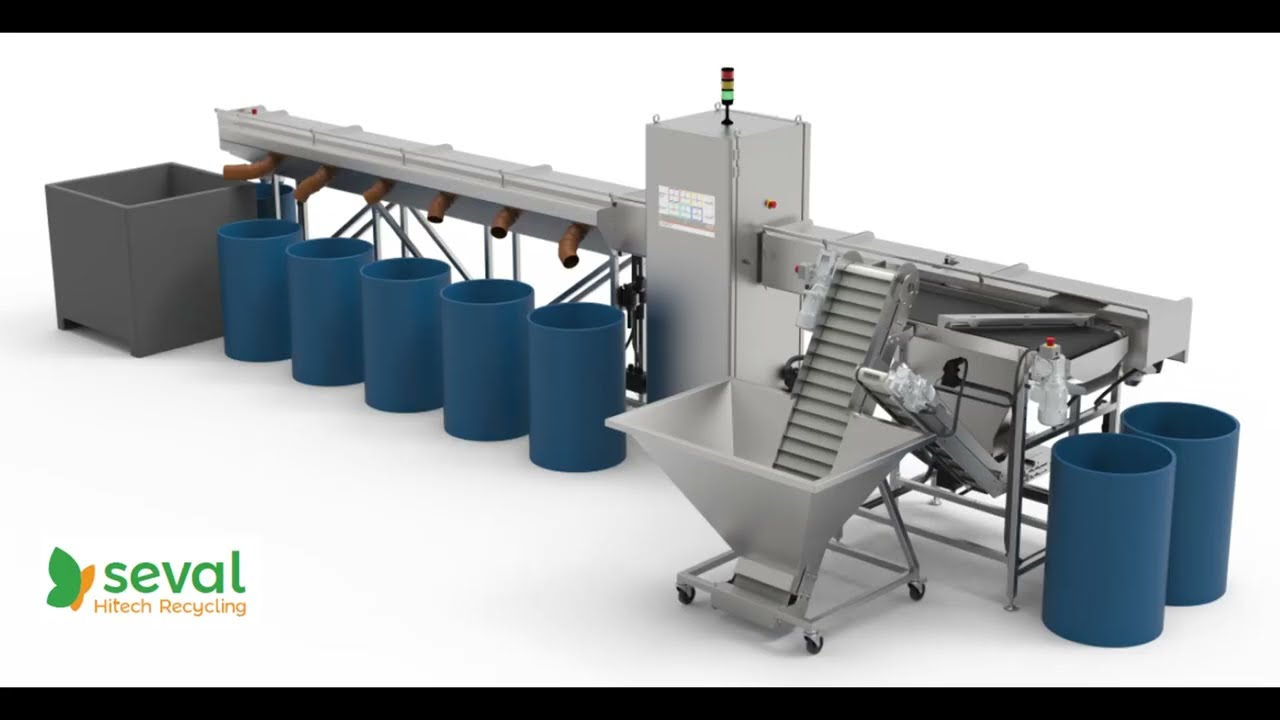 SEVal - New automatic battery sorting machine - YouTube