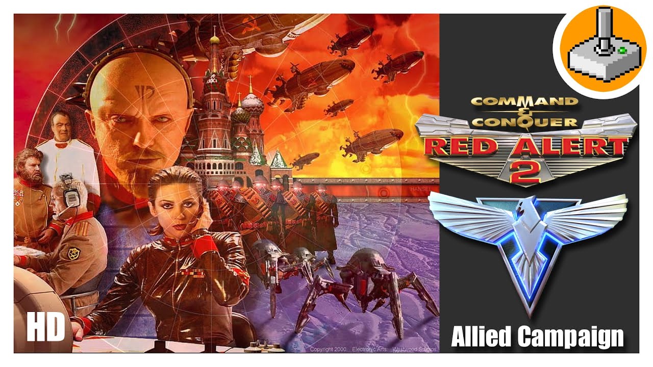 Red Alert 2 ( 紅色警戒 ) 2000 | Allied Campaign 盟军战役 | Hard | Full Game ...
