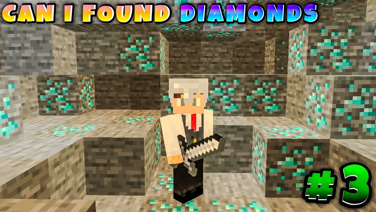 CAN i Found DIAMONDS l Minecraft pocket edition #3 - YouTube