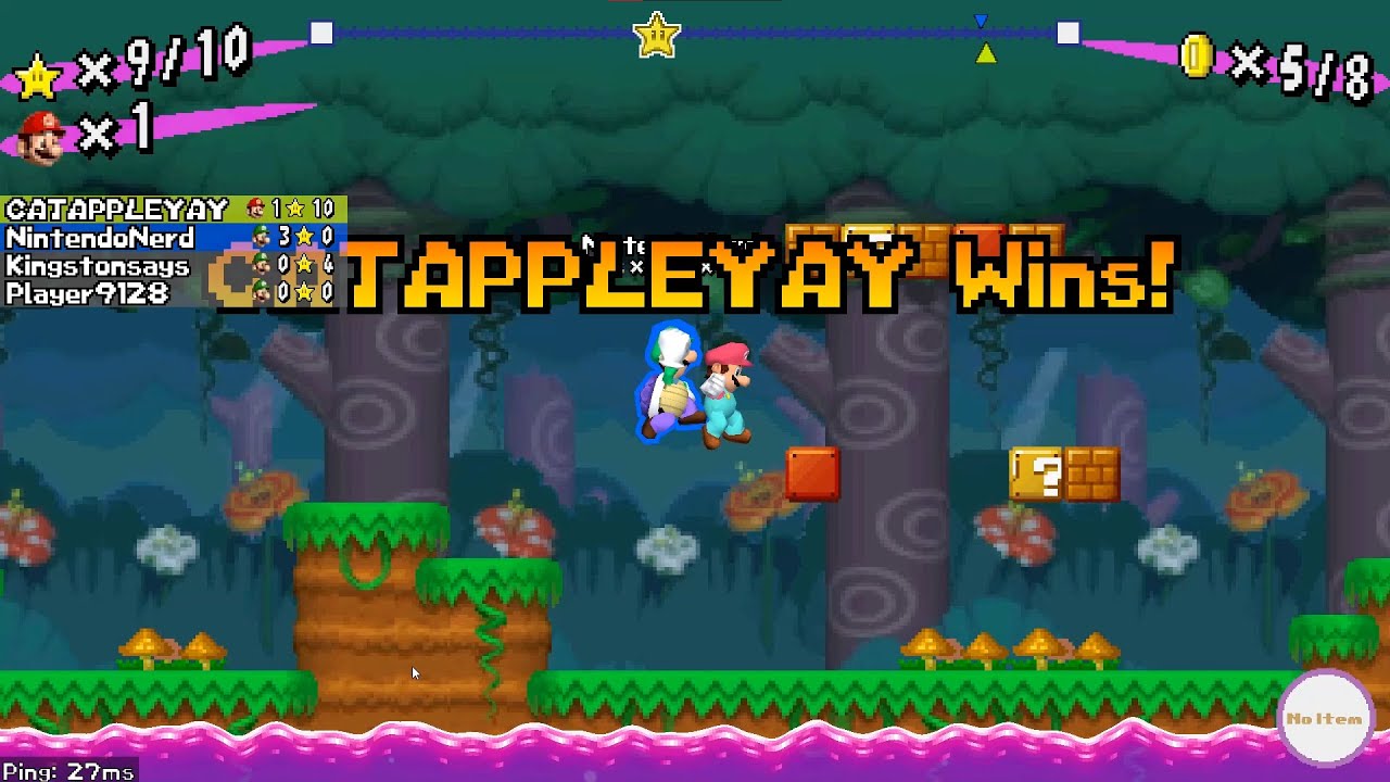 NSMB DS Mario vs. Luigi Multiplayer Gameplay - YouTube