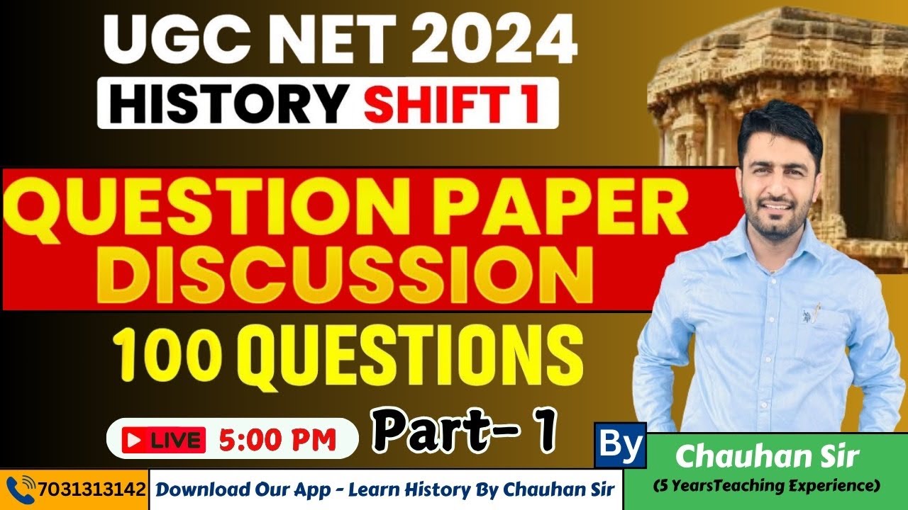 Ugc Net History Paper Analysis 2024 || Ugc Net History 2024 || Chauhan ...