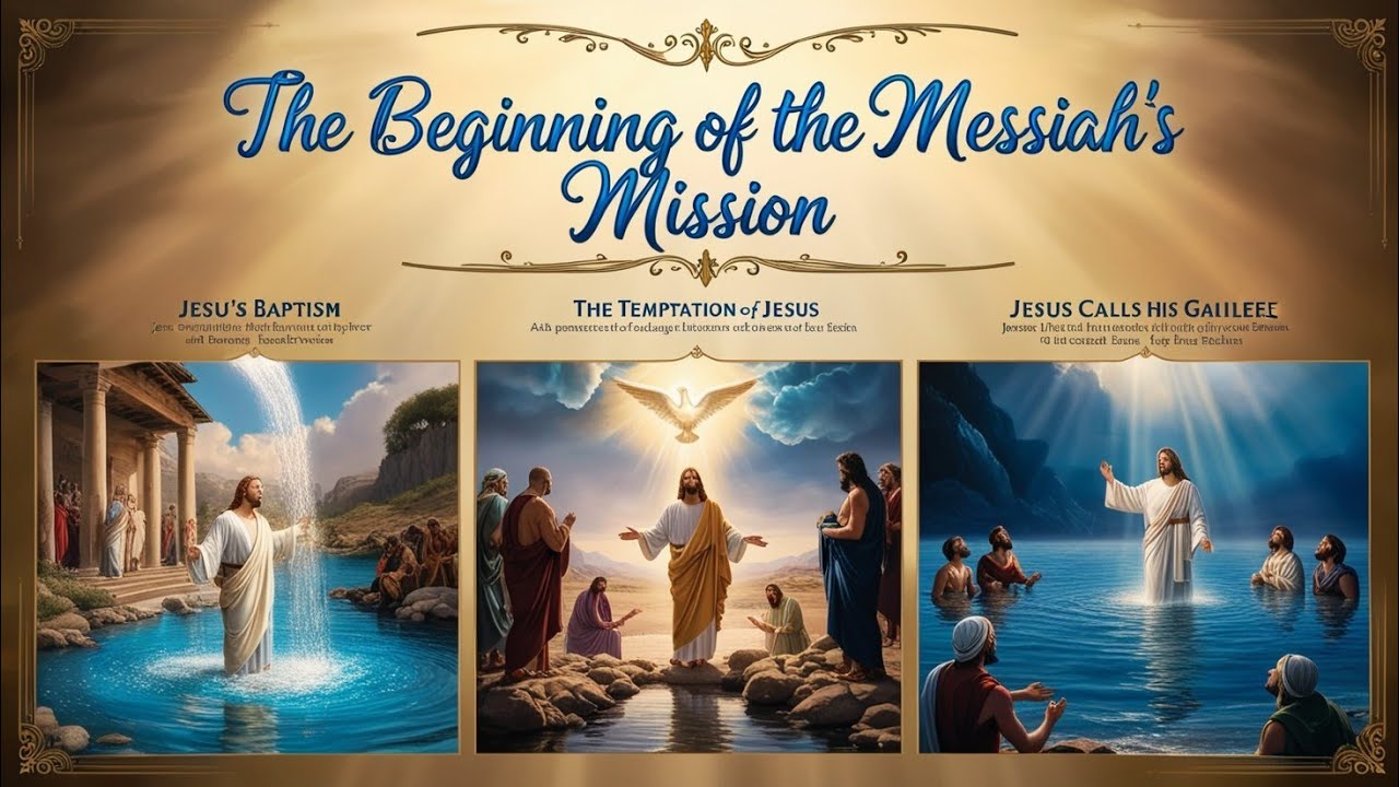 Jesus Begins His Public Ministry|Jesus's Baptism|Test By Satan ...