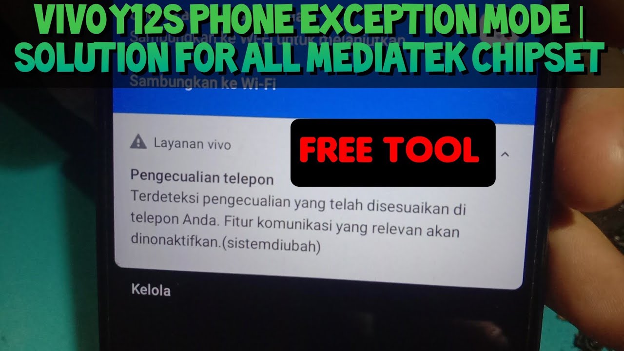 Vivo Y12s Phone Exception Solution Solusi Pengecualian Telepon Youtube