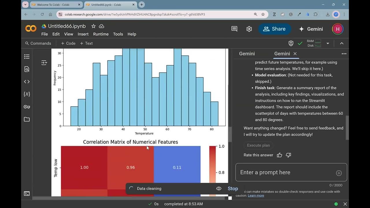 Data Science Agent: new AI Google Colab tool for Python data analysis - YouTube