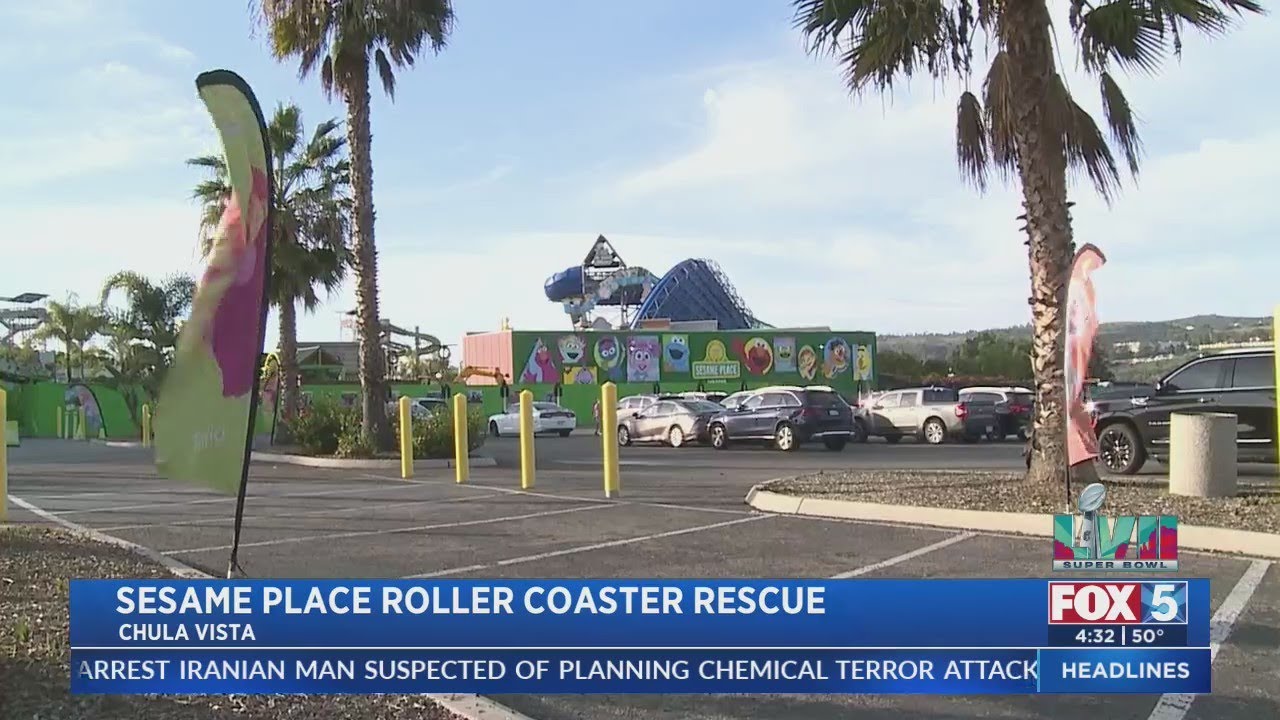 Sesame Place Roller Coaster Rescue - YouTube