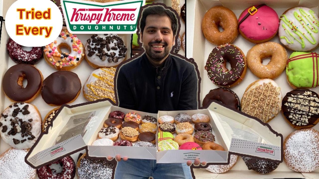 Ordered ENTIRE Krispy Kreme DONUT MENU || Tried Every Donut || Total 20 ...