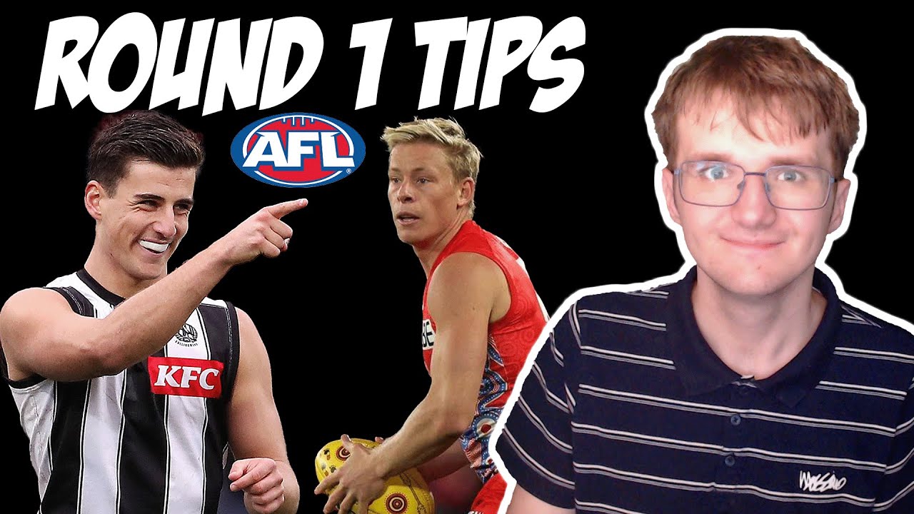 My AFL ROUND 1 TIPS! - YouTube