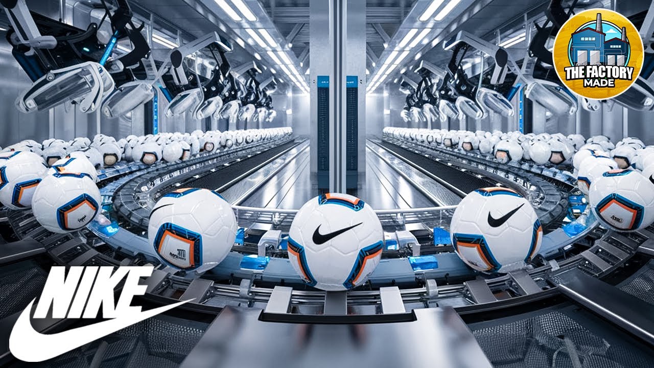 How Nike FOOTBALLS are Made in the Factory⚽|| The Factory Made - YouTube