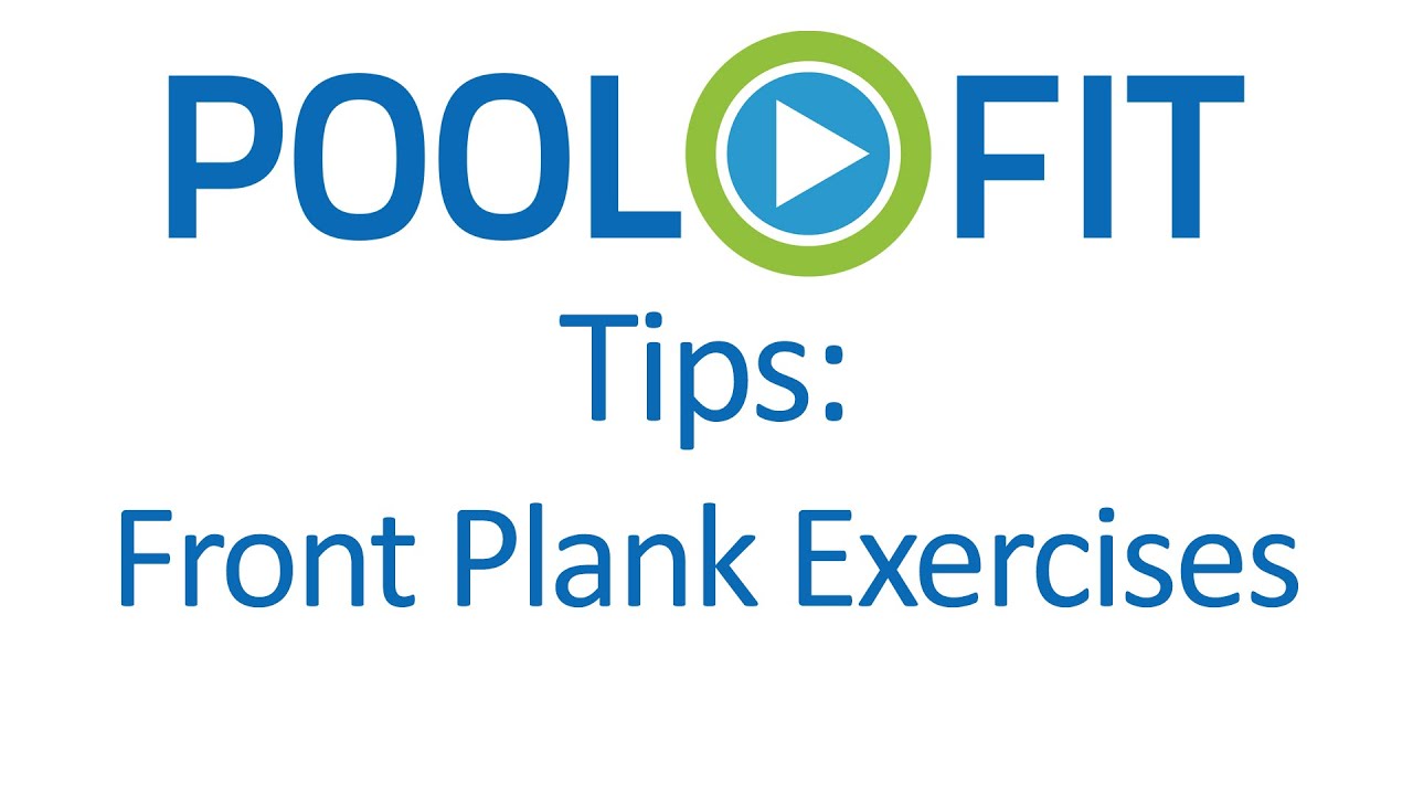 Water Exercise - Front Plank Exercises - YouTube