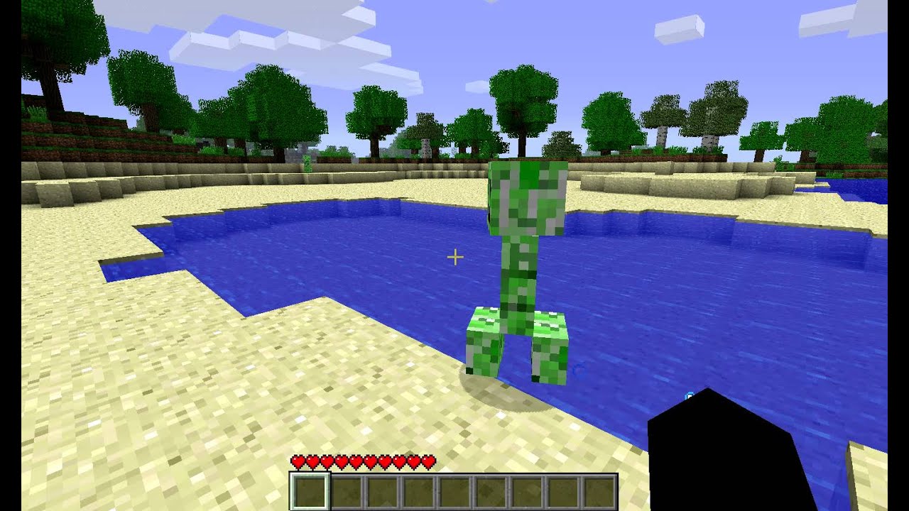 Minecraft friendly creepers mod! - YouTube