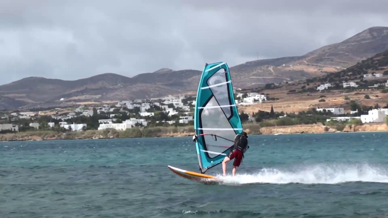 Voyage 2009 en Grèce à Paros, Windsurf - YouTube