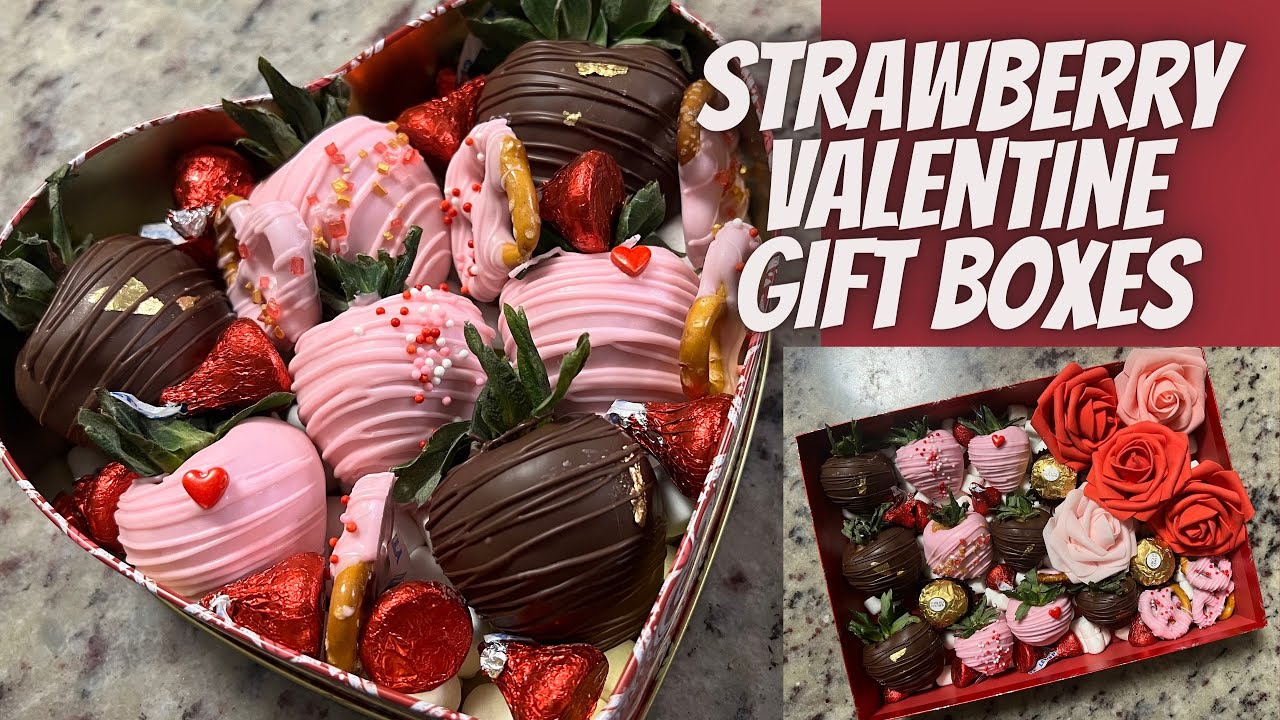 Valentine’s Day Chocolate Covered Strawberry Heart Boxes | Dollar Tree ...