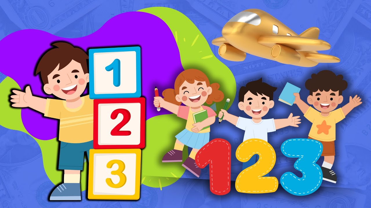 unique cartoon 123 kids learning animation, 123 Nursery Rhymes, 1 to ...