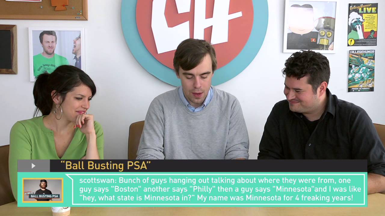 Perfect Body, Lesbian Kiss and Ball Busting - CollegeHumor Comment Show ...