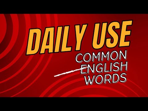 ||Daily use common english words || रोज बोले जाने वाले वाक्य || Daily ...