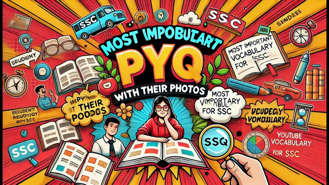 TOP 10 VOCAB with Pictures | PYQs for SSC & Banking - YouTube