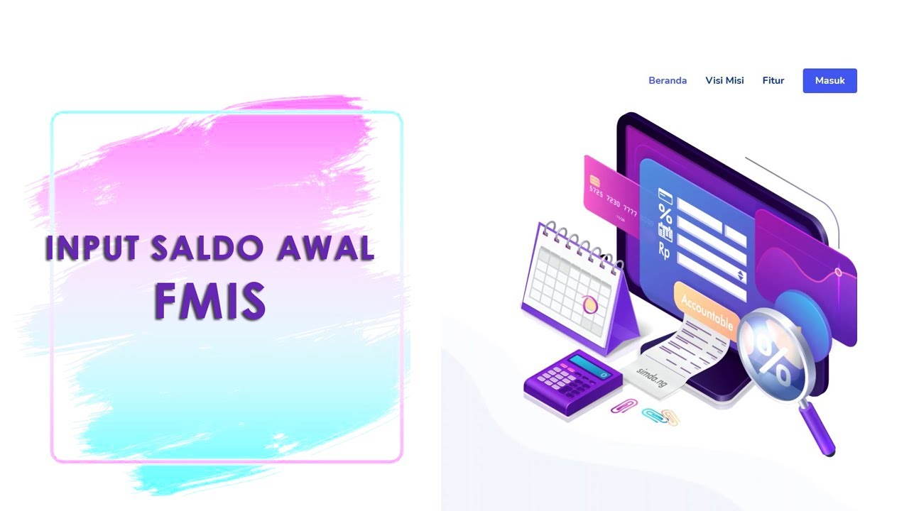 Cara input saldo awal di aplikasi FMIS - YouTube