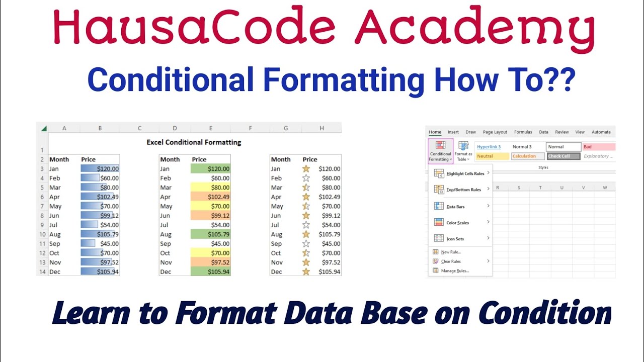 Conditional Formatting In Excel Labarina Exceltips Youtube