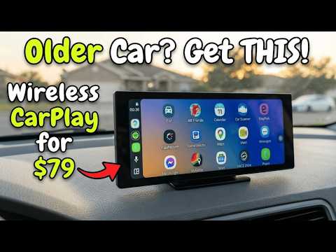 Wireless CarPlay & Android Auto in an Older Car? This Universal Display Does It!