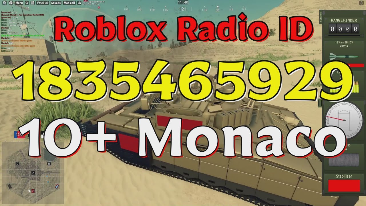 Monaco Roblox Radio Codes/IDs - YouTube