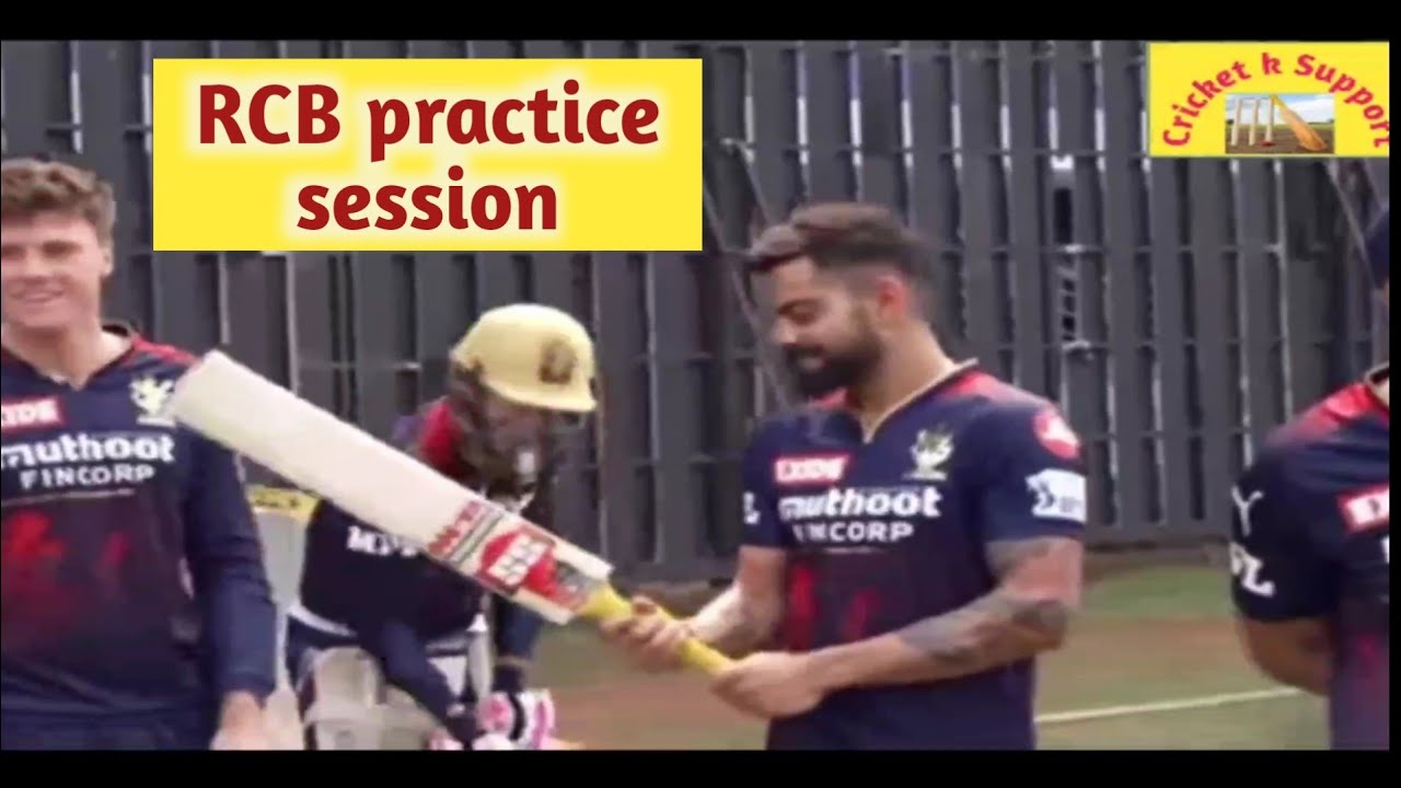 RCB batting practice before PBKS match ipl 2022 - YouTube
