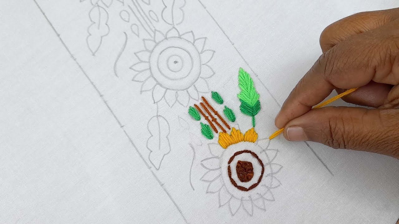 Easy & Simple Border Embroidery Design - Border Embroidery Design for ...