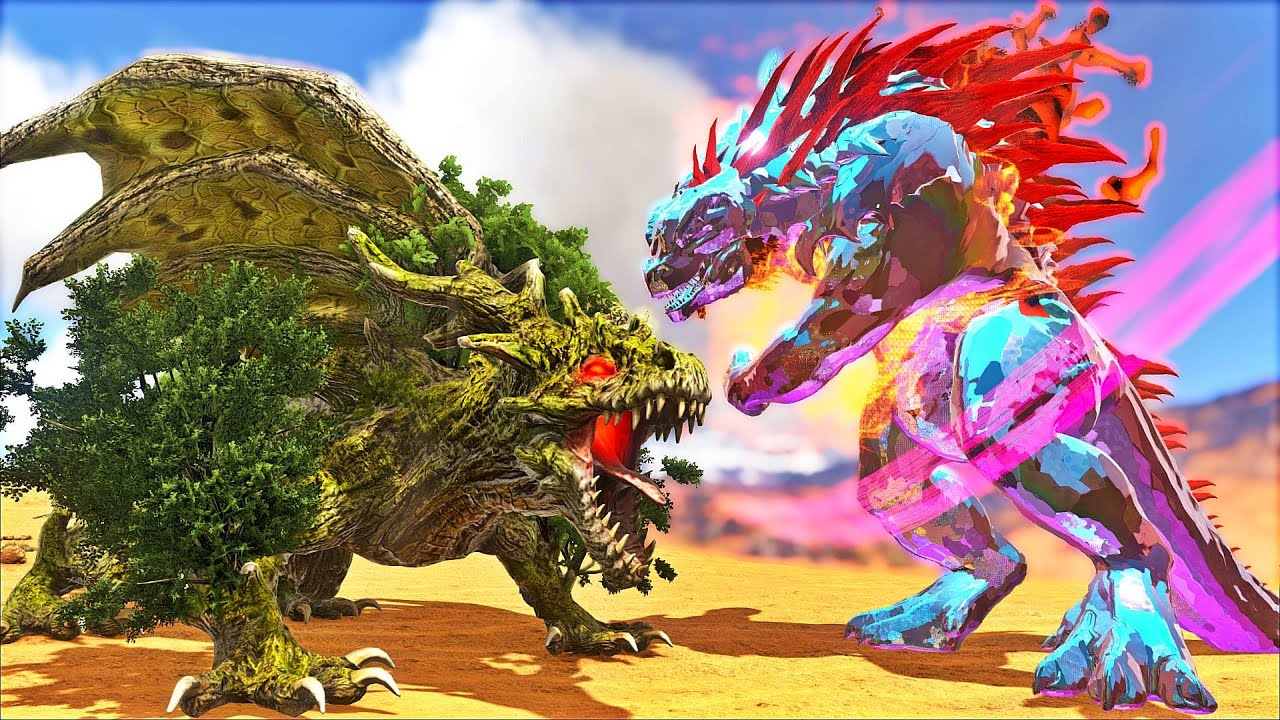 O Godzilla Titanium Foi Atacado Pelo Dragão ARVÓRE do Mundo e Uma ...