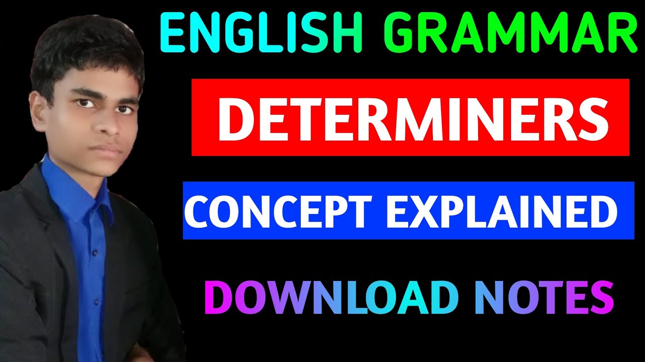 Determiners | English Grammar | STD - 10 | Concept explained | What are ...