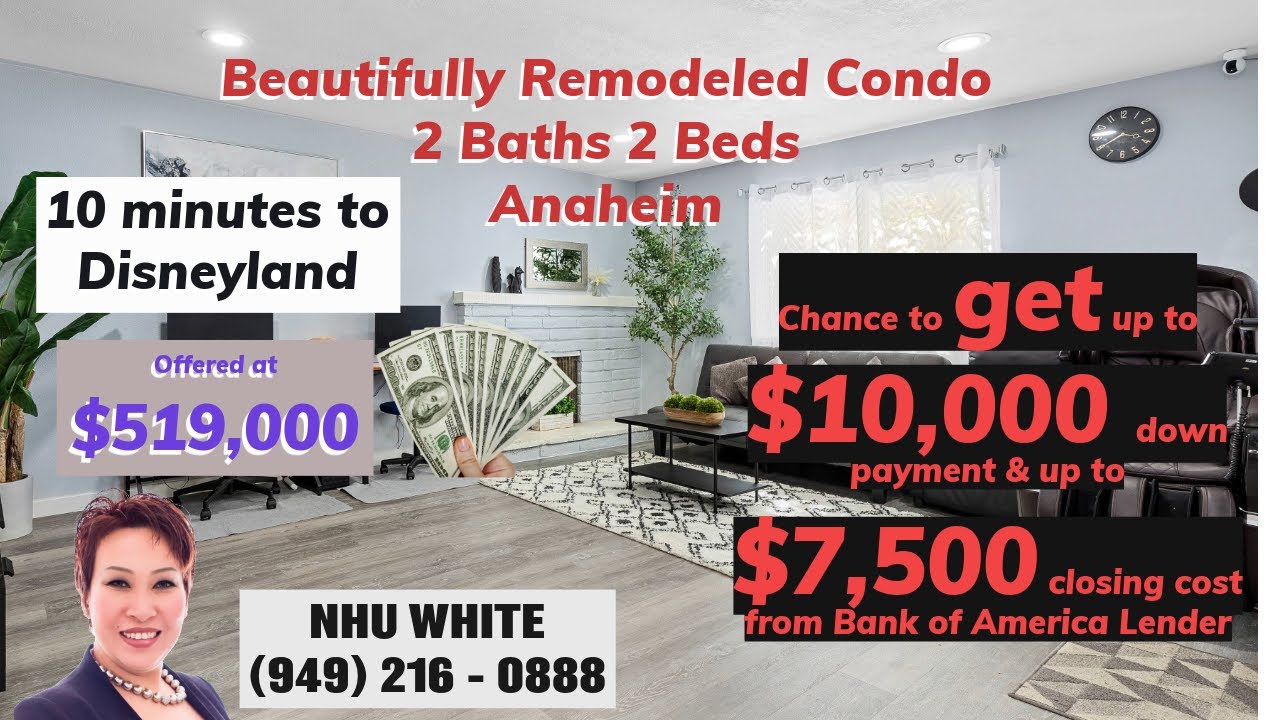 NHU WHITE | Beautiful Single Level 2- Bed 2 -Bath Condo in Anaheim ...