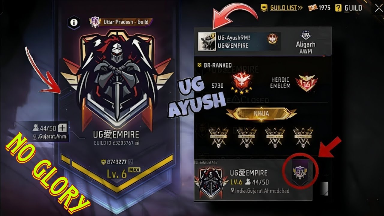How to join UG EMPIRE GUILD || NO GLORY ISSUE || And Join Easily ...