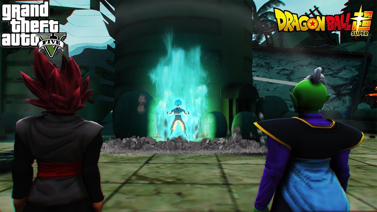 GTA 5 - Goku vs Goku Black and Zamas | DBZ Mods | Zamasu Arc Pt. 1 ...