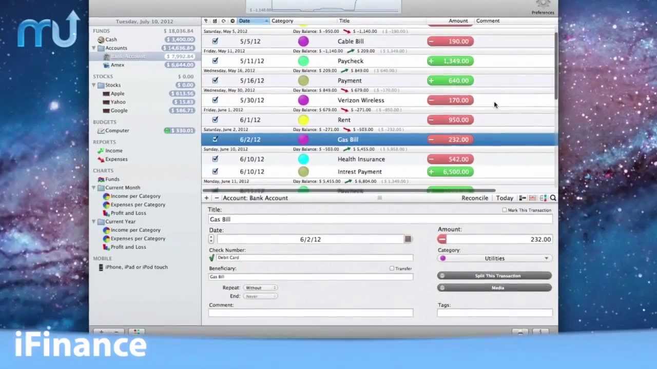 iFinance Screencast - MacUpdate Promo - YouTube