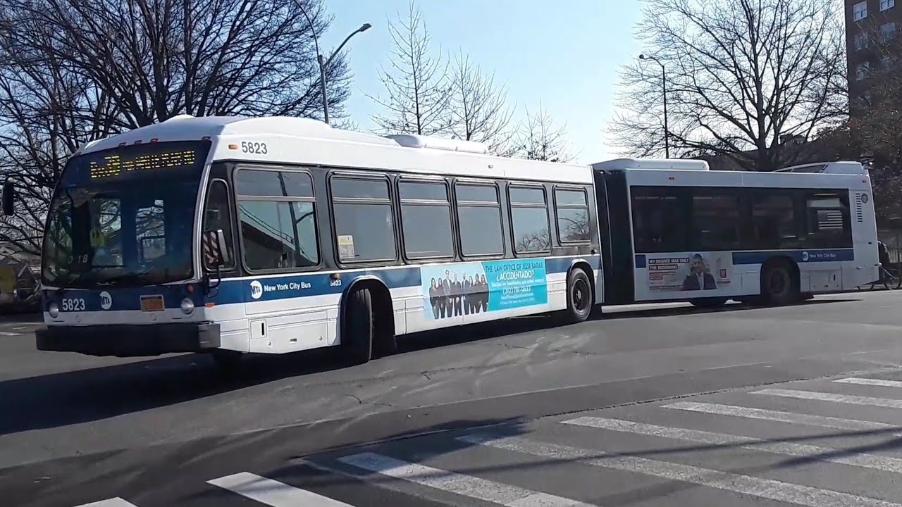 MTA: 2011 NovaBus LFSA Articulated Low Floors [5822]/[5823] Bx39 buses ...