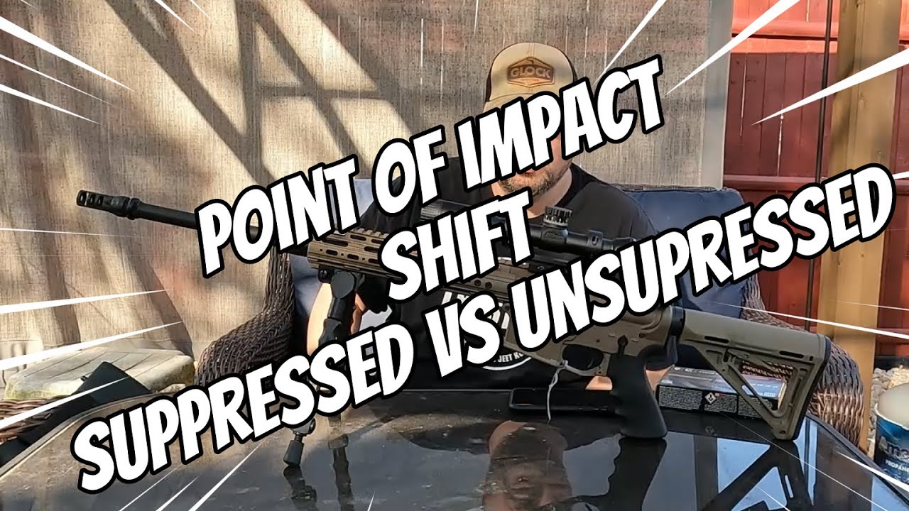 Point of impact shift for suppressed vs unsuppressed .308 & 5.56 - YouTube